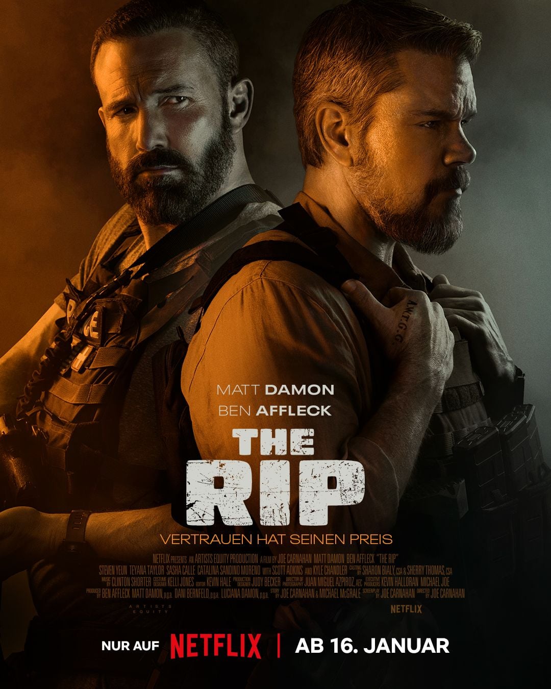 Kritik zu The Rip: Nihilistische Netflix-Action mit Matt Damon & Ben ...