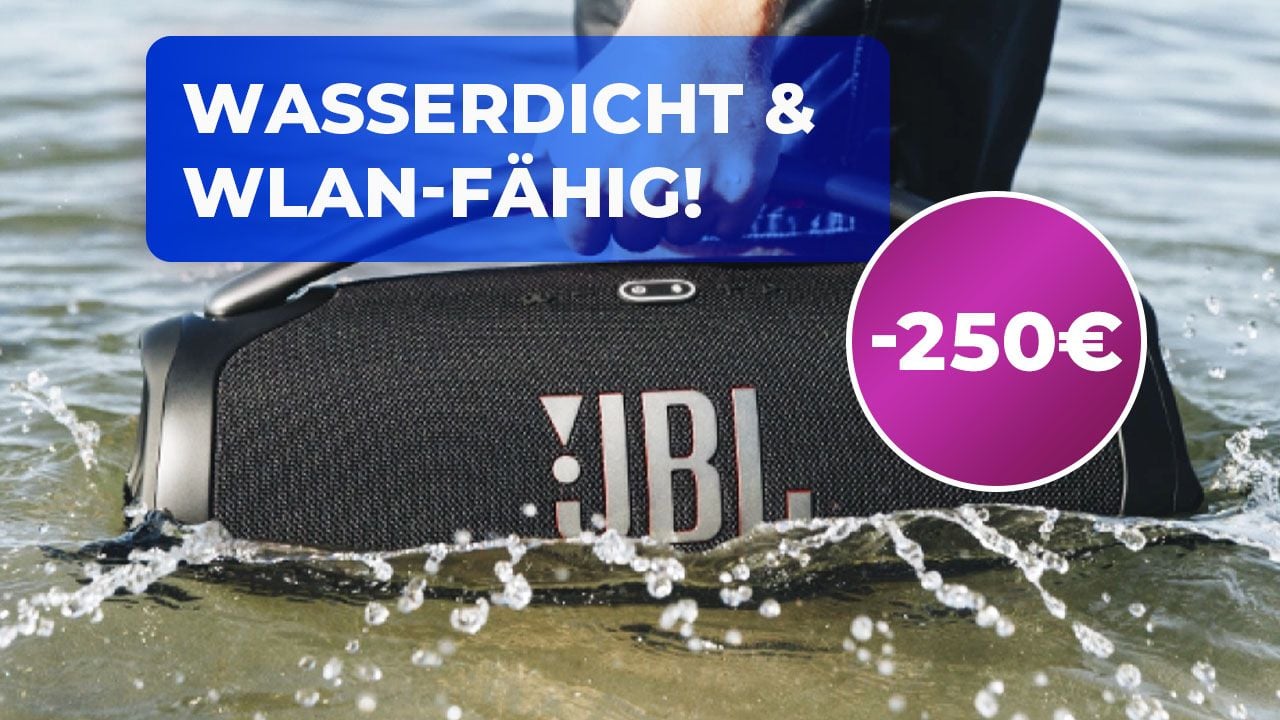 WLAN oder Bluetooth? Die JBL Boombox 3 Wi-Fi hat beides und ist bei Amazon jetzt massiv ...