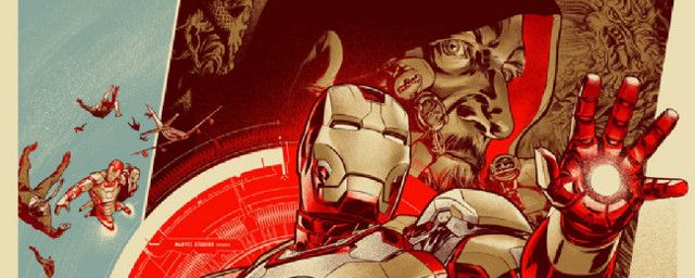 Stylische Mondo-Poster zu "Iron Man 3" mit Ben Kingsley, Robert Downey ...