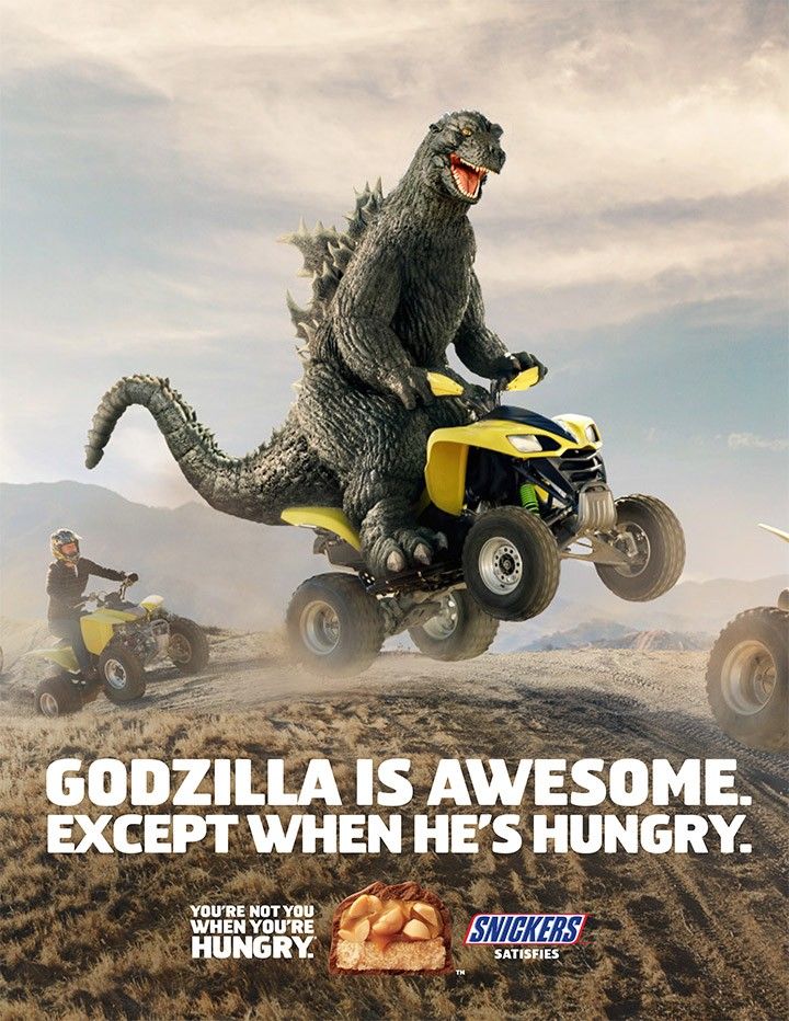 Lustiges Video und Poster beweisen: Godzilla ist eigentlich ganz nett ...