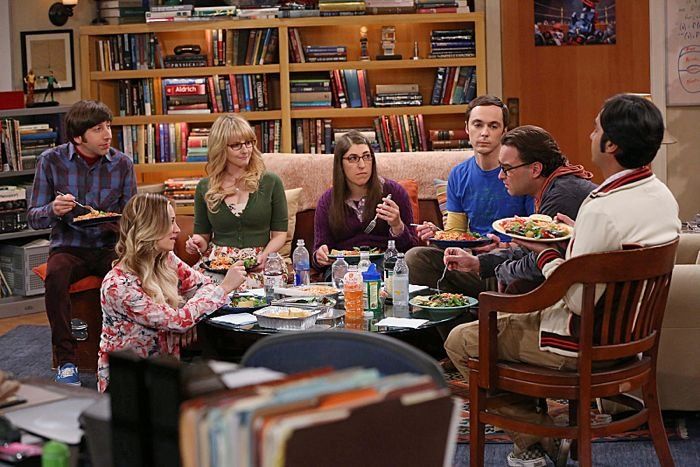 Bild zu Kaley Cuoco - The Big Bang Theory : Bild Johnny Galecki, Mayim Bialik, Kaley Cuoco, Jim ...