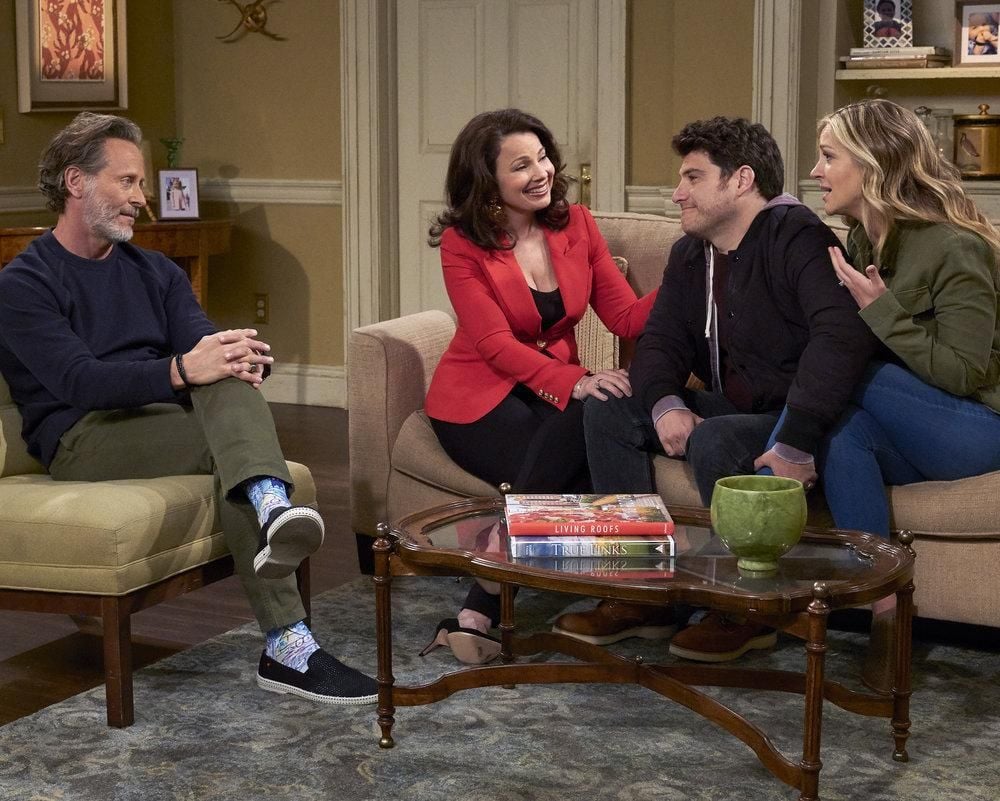 Bild zu Fran Drescher - Bild Steven Weber, Fran Drescher, Adam Pally ...